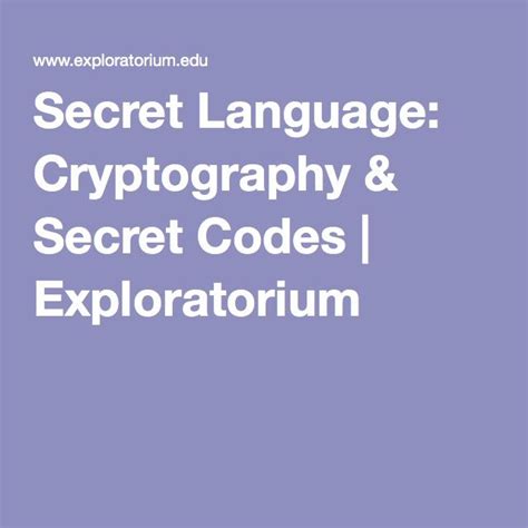 secret language cryptography and secret codes cryptography secret code coding