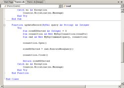 Accessing Mysql On Vb Net Part Perform Sql Operations