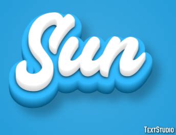 Sun Text Icon