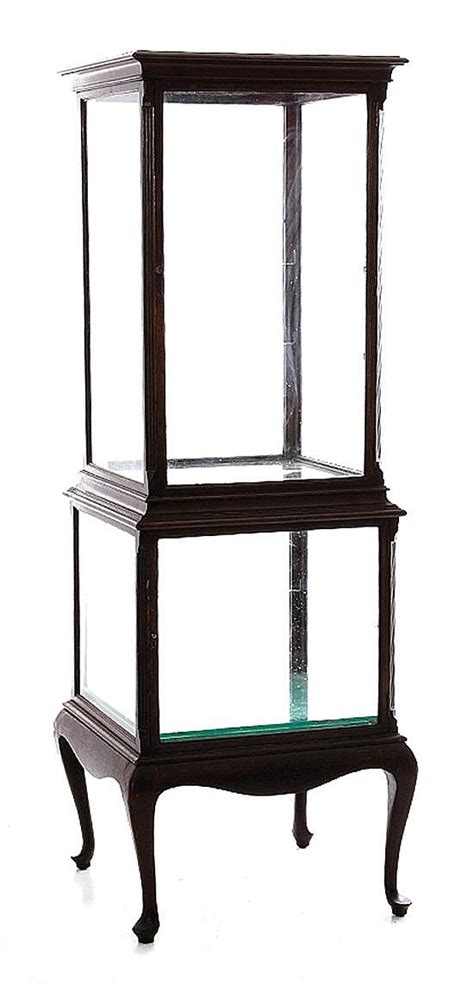 Lot Georgian Style Mahogany Display Case