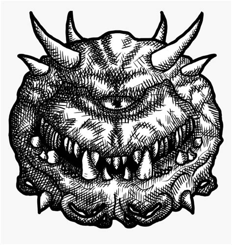 Clip Art Cacodemon Doom Doom Drawing HD Png Download Transparent Png Image PNGitem
