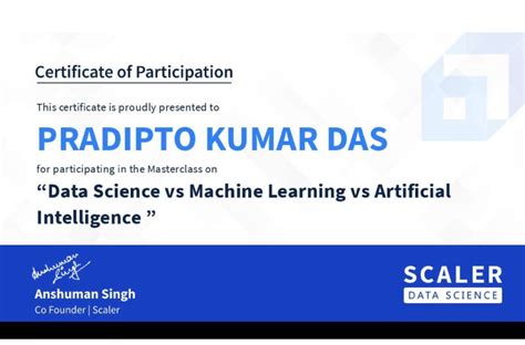 Pradipto Kumar Das On Linkedin Scaler Datascience Professionaldevelopment