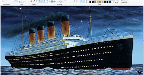 Titanic On Ms Paint With A Mouse By Me New Artwork Every Week For A