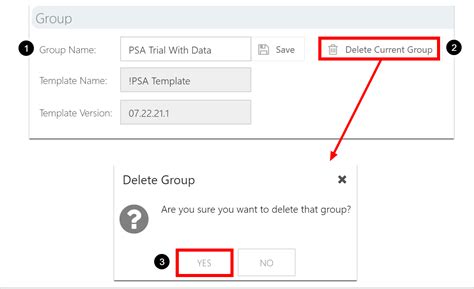 Manage And Delete A Group Support
