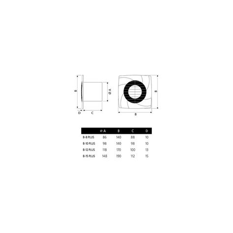 Вытяжной вентилятор CATA B-8 Plus/C купить в Минске, цена