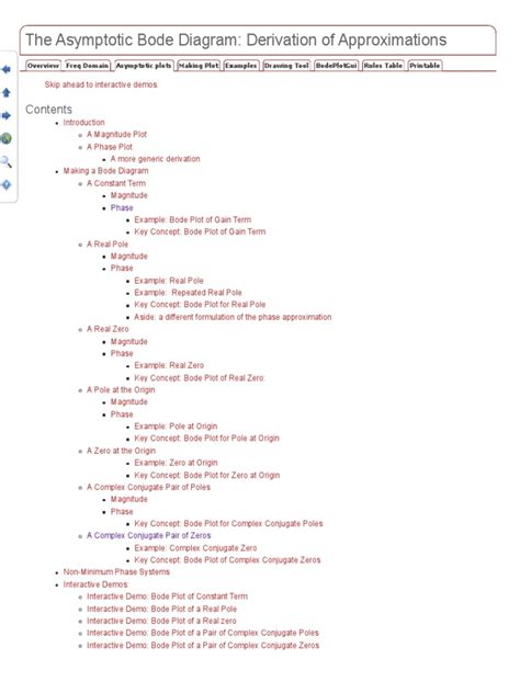 03the Asymptotic Bode Diagram Derivation Of Approximations Pdf Mathematics Mathematical