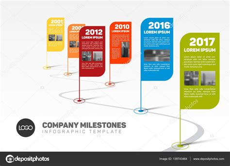 회사 연혁 일정 템플릿 Stock Vector By ©orson 139743464