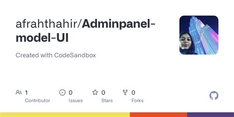 Github Afrahthahiradminpanel Model Ui Created With Codesandbox