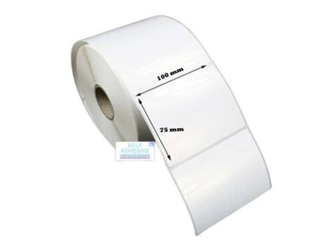 Mm X Mm Self Adhesive Direct Thermal Blank Labels Roll