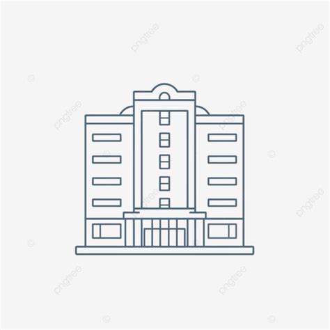 아파트 건물의 라인 아이콘 벡터 직계 아이콘 호텔리어 굵은 선 Png 일러스트 및 벡터 에 대한 무료 다운로드 Pngtree