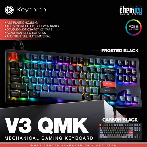 Jual Keychron V3 Hotswap RGB Knob Version Mechanical Gaming Keyboard Shopee Indonesia