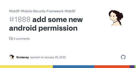 Add Some New Android Permission · Issue 1888 · Mobsfmobile Security Framework Mobsf · Github