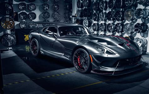 Wallpaper Dodge Black Car Dodge Viper Acr For Mobile And Desktop