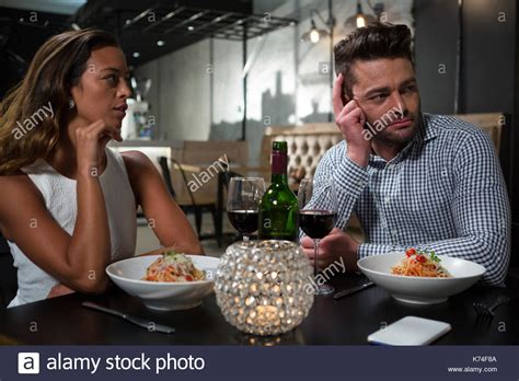 Woman Ignoring Man Restaurant Hi Res Stock Photography And Images Alamy