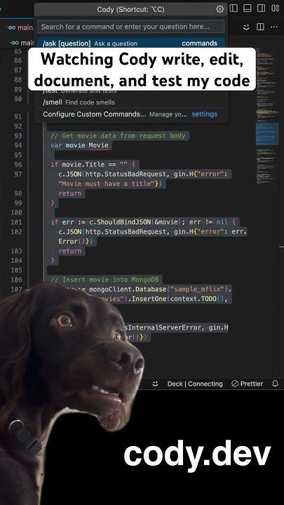 Sourcegraph Cody In Action Writing Editing And Documenting Code Coding Cody Dev Youtube