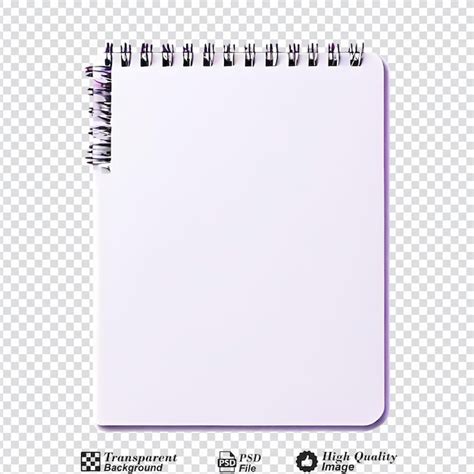 Premium PSD Notebook Isolated On Transparent Background