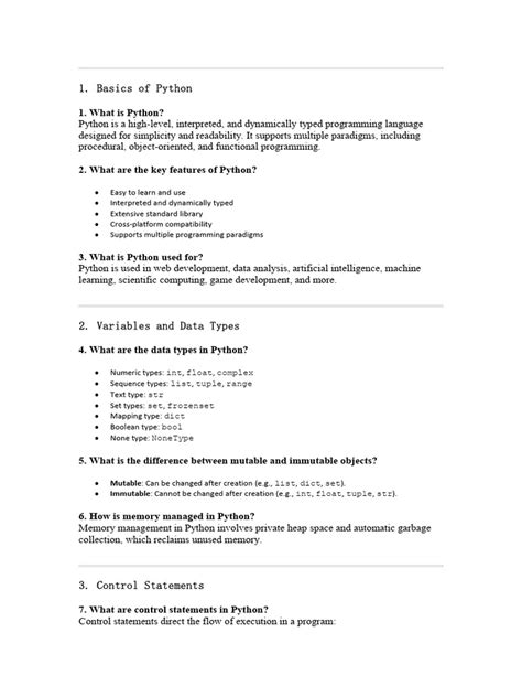 Top 25 Python Programming Viva Questions Pdf Object Oriented