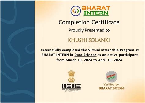Khushi Solanki On Linkedin Excited To Share That Ive Successfully Completed A Challenging Data