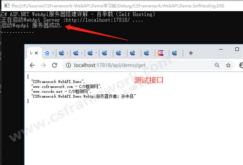C Aspnet Webapi服务器搭建详解 自承载（self Hosting）cs框架网