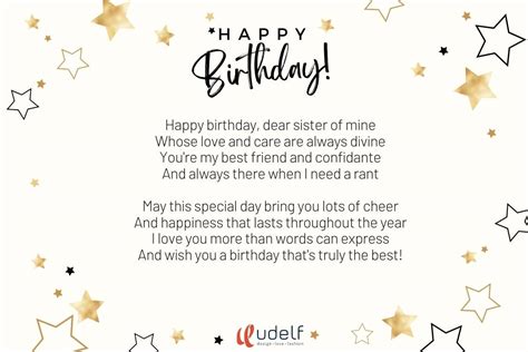 Happy Birthday Dear Sister Poems