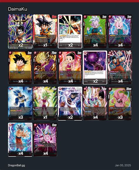 Daimaku Dragon Ball Super Card Game Fusion World Deck Dragon Ball Fusion World Tcg