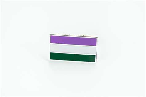 Genderqueer Pride Flag Enamel Pin Lgbtq Pride Gay Pride Etsy