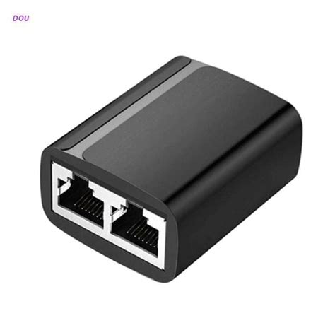Jual Dou Ethernet Splitter Adapter Rj45 Female 1 To 2 Female Socket Coupler Di Seller Cullen