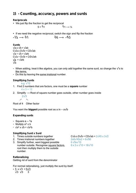 Higher Mathematics Full Notes Mathematics Higher Gcse Aqa Thinkswap