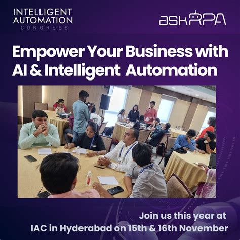 Askrpa On Linkedin Intelligentautomation Intelligentautomationcongress Iac Iacindia