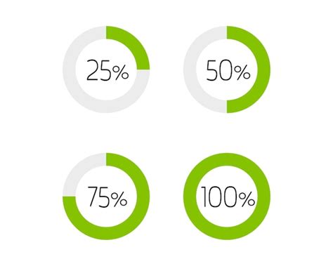 Premium Vector Collection Loading Bar Status Icon Vector Illustration