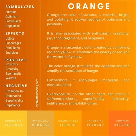 Meaning Of The Color Orange Symbolism Uses More