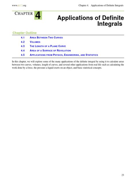 Week 019 Application Of Definite Integrals Pdf Area Curve