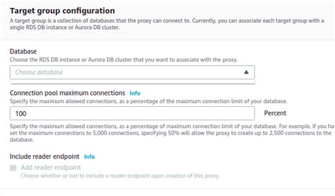 Amazon Web Services Why Can I Not Select My Rds Database When Trying