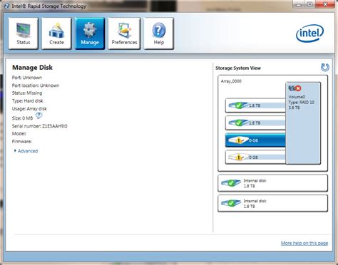 Hard Drive RAID Failure After Changing BIOS Setting Super User