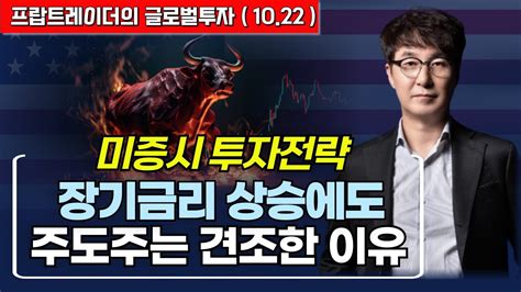 미증시 투자전략 장기금리 상승에도 주도주는 견조한 이유 20241022 프랍트레이더의 글로벌투자 김진 글로벌주식 Youtube