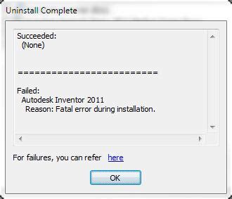 Encountered Error When Re Installing Autodesk Inventor Techyv