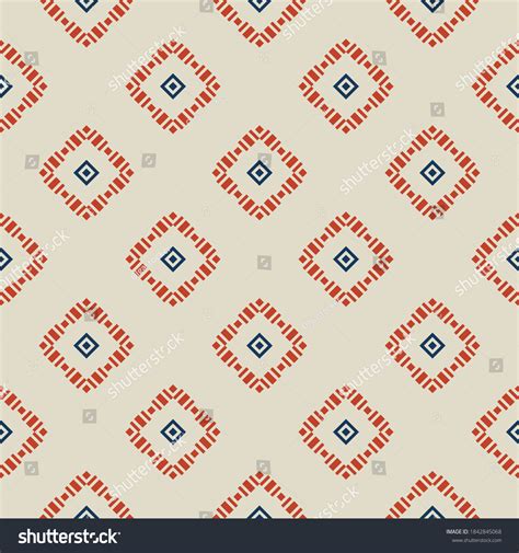 Geometric Square Texture Vector Seamless Pattern Stock Vector Royalty Free 1842845068