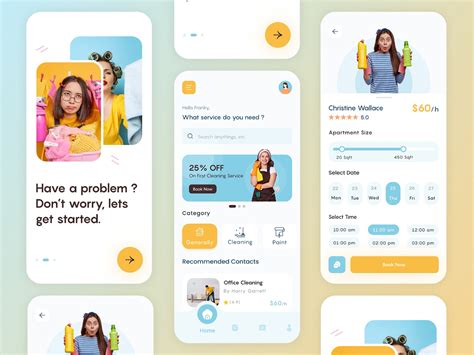 Handyman Services App UI Behance Handyman Services App UI Behance