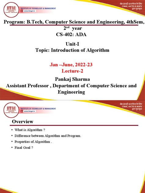 Cs 402 Introduction Of Algorithm Pdf