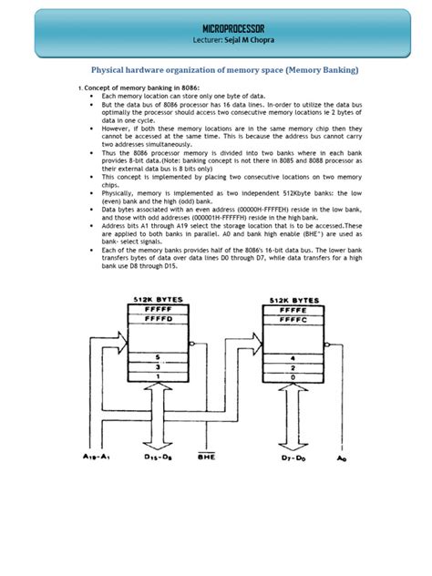 Microprocessor Memory Banking Download Free Pdf Central Processing Unit Computer Science