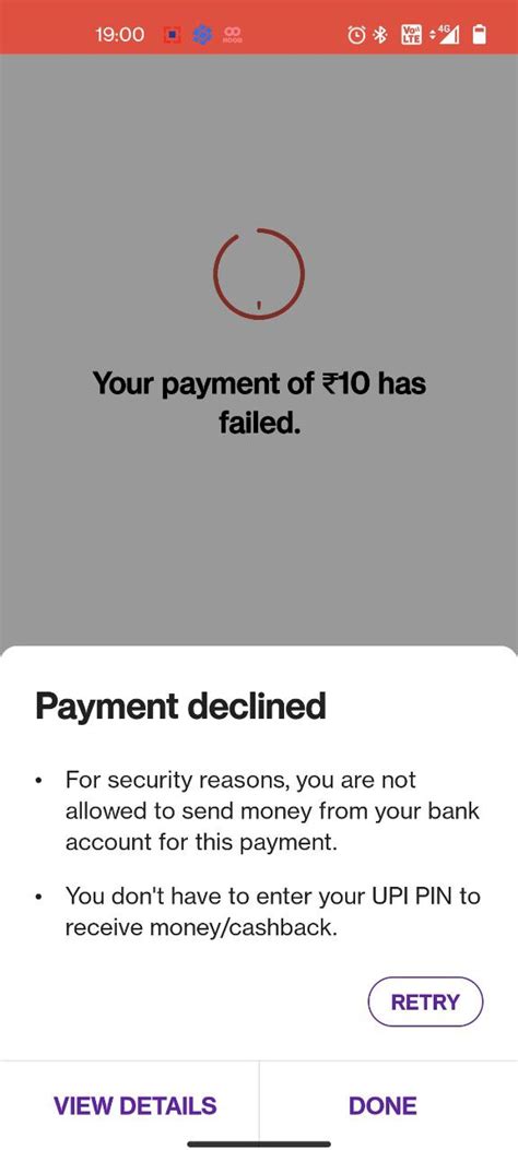 Android Having Issues With UPI Deep Link From A Web Application For