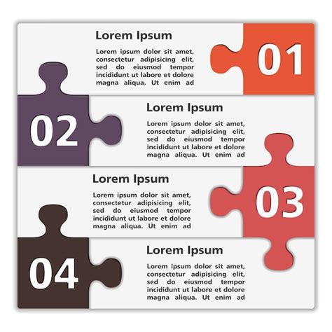 Premium Vector Abstract Design Template With Puzzle Pieces