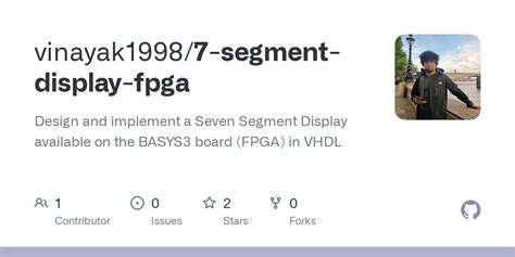 Github Vinayak19987 Segment Display Fpga Design And Implement A Seven Segment Display