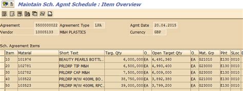 Unable To Generate A Jit Schedule On A Vendor Sche Sap Community