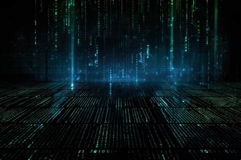 Premium Photo Abstract Binary Code Technology Background Generative Ai