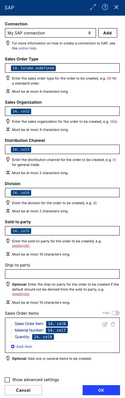 Create New Sales Order From CSV Files