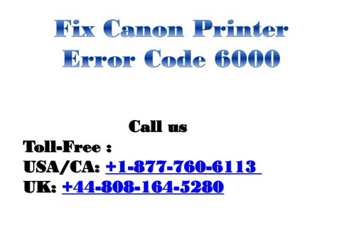 Ppt Canon Printer Error 6000 Powerpoint Presentation Free Download