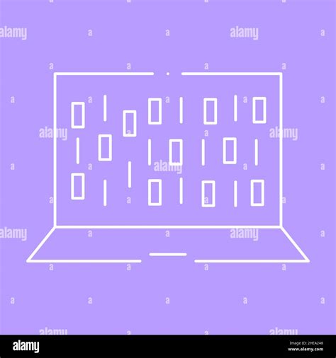 Artificial Intelligence And Machine Learning Line Icon Stock Vector
