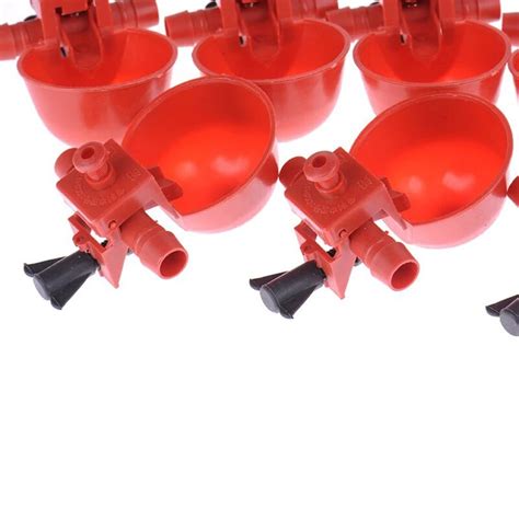 Badu Bg 5 10 бр Пиле Пъдпъдък Висящи водни чаши Купа за пиене на зърна Птици Купа за вода Чаши