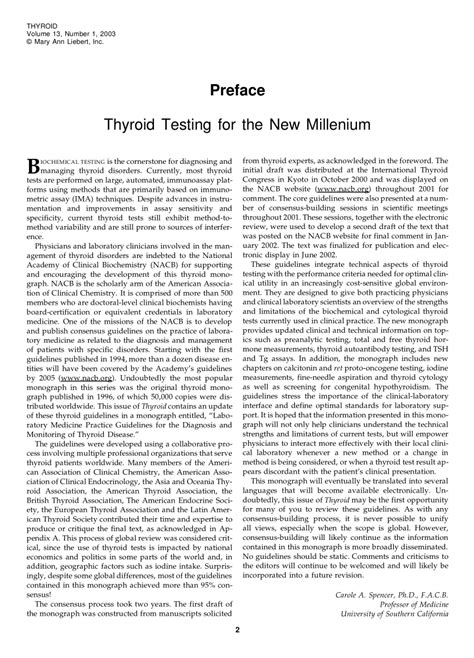 Pdf Laboratory Support For The Diagnosis And Monitoring Of Thyroid Disease